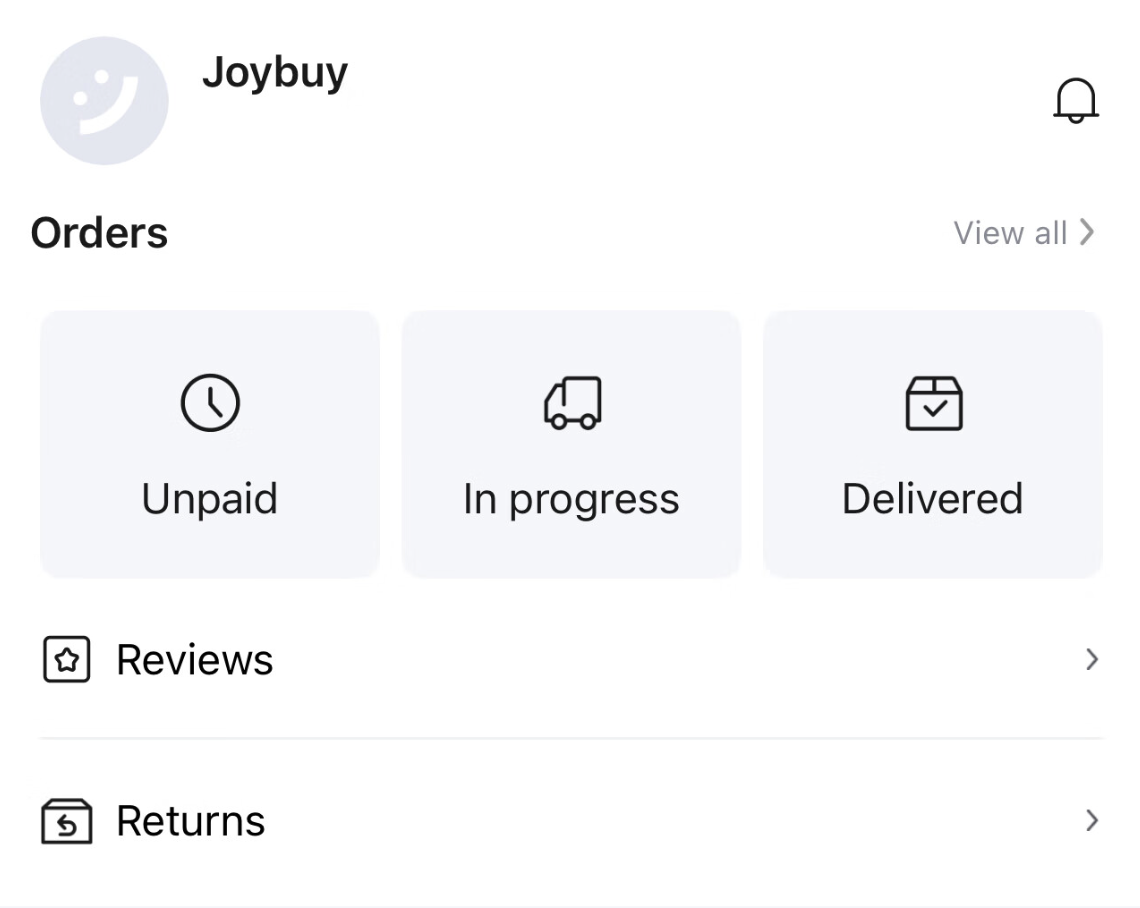Definition of Order Status – Joybuy